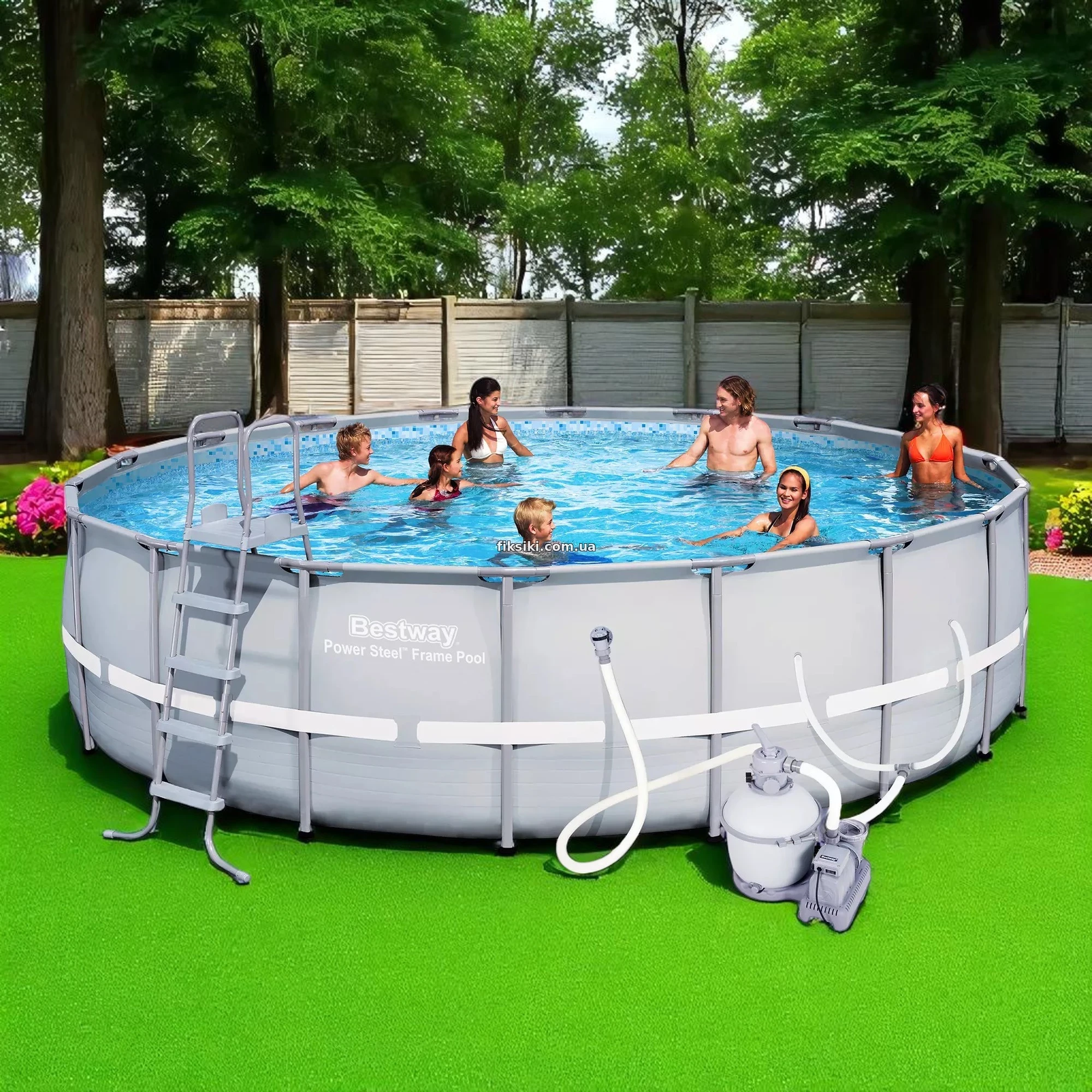 Каркасный бассейн Bestway 56280, 549 х 132 см., с песочным фильтр ...