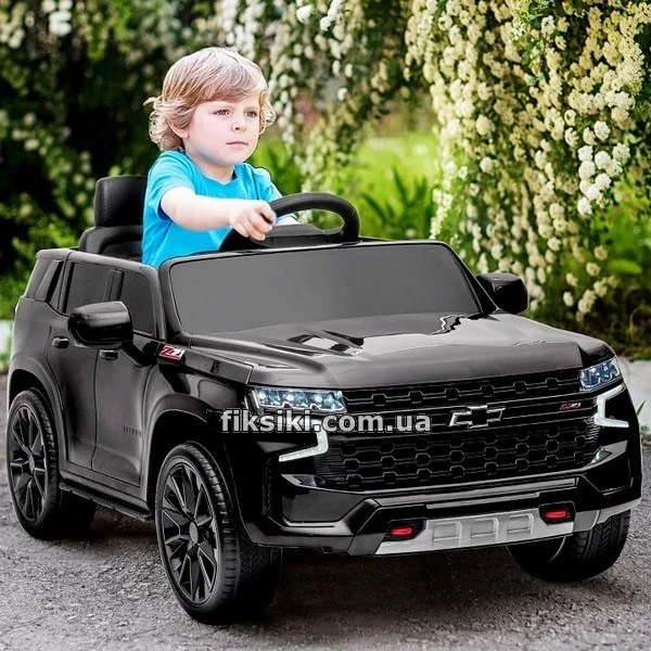 Детский электромобиль M 4958 EBLR-2 Chevrolet, кожаное сиденье , черный ...