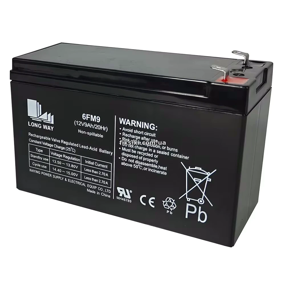 Аккумулятор для ИБП 12V9Ah для сигнализации, (акб 12в 9ач) - Купить в ...