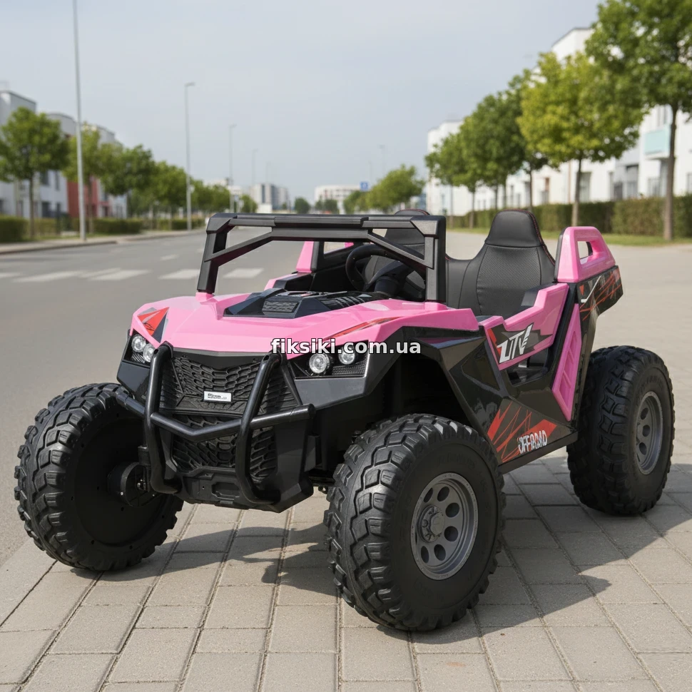 Двомісний дитячий баггі M 6291 EBLR-8 (24V), 4 мотори, рожевий - Купити ...